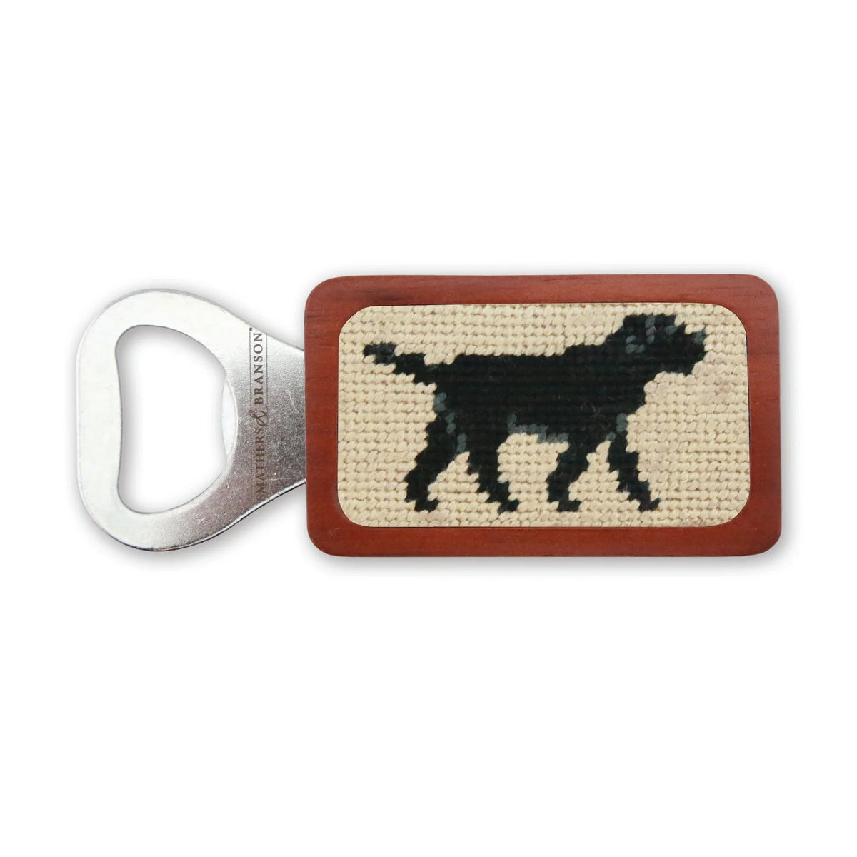 Smathers & Branson Black Labrador Needlepoint Bottle Opener – Glaze ...