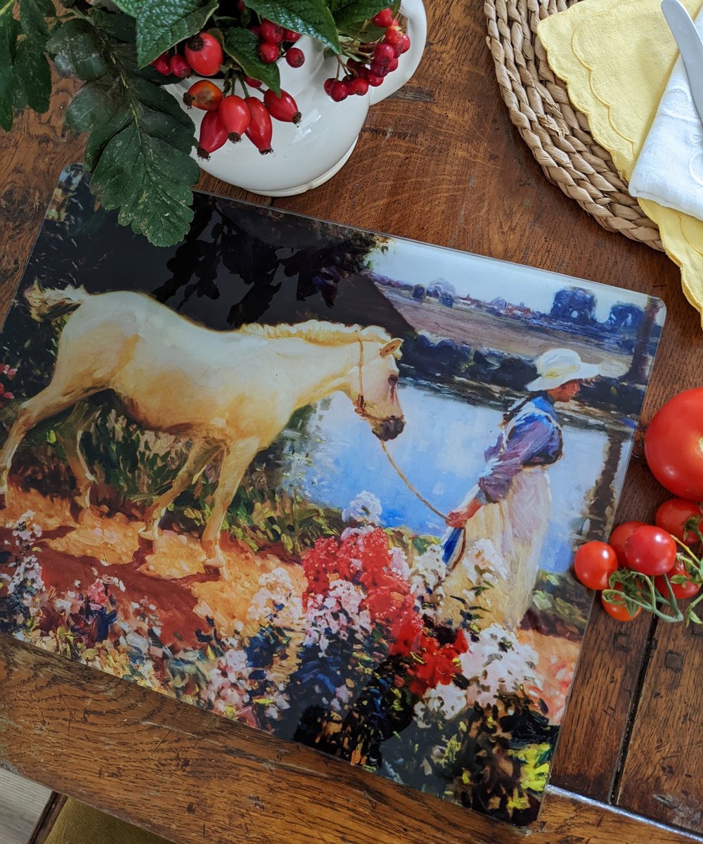 Isabel Scott x Munnings 'Path to the Orchard' Glass Worktop Saver ...