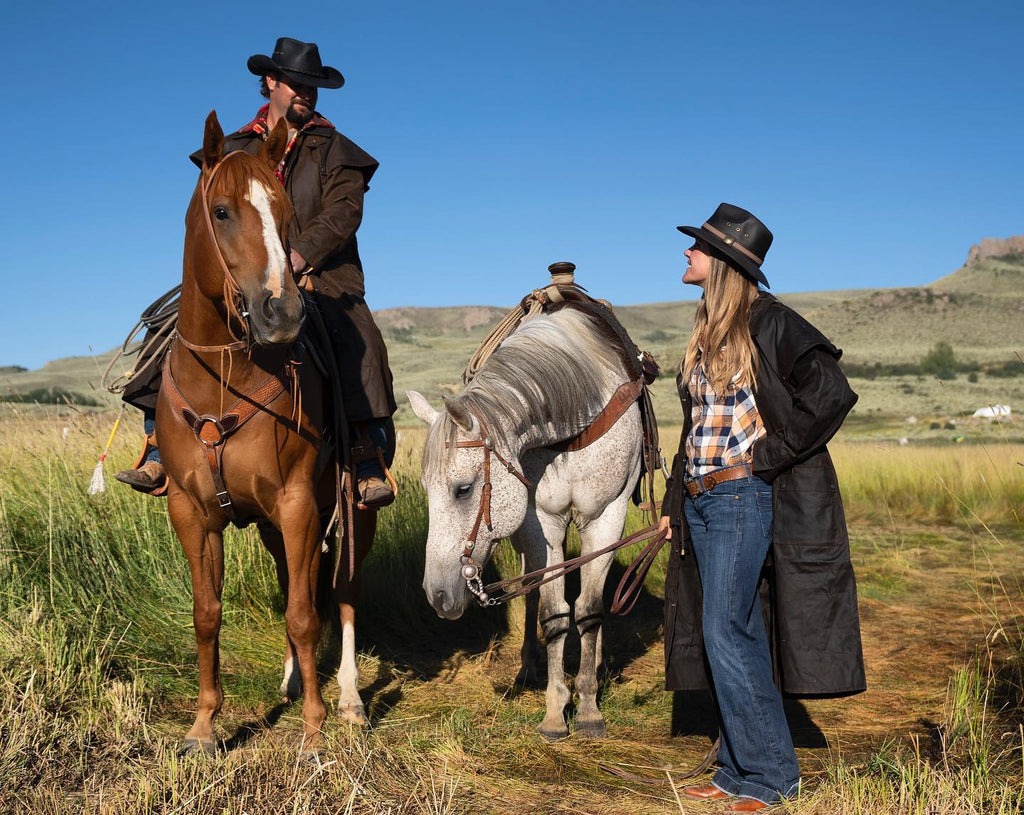 Outback Unisex Long Oilskin Coat - The Low Rider Duster - Brown – Glaze ...