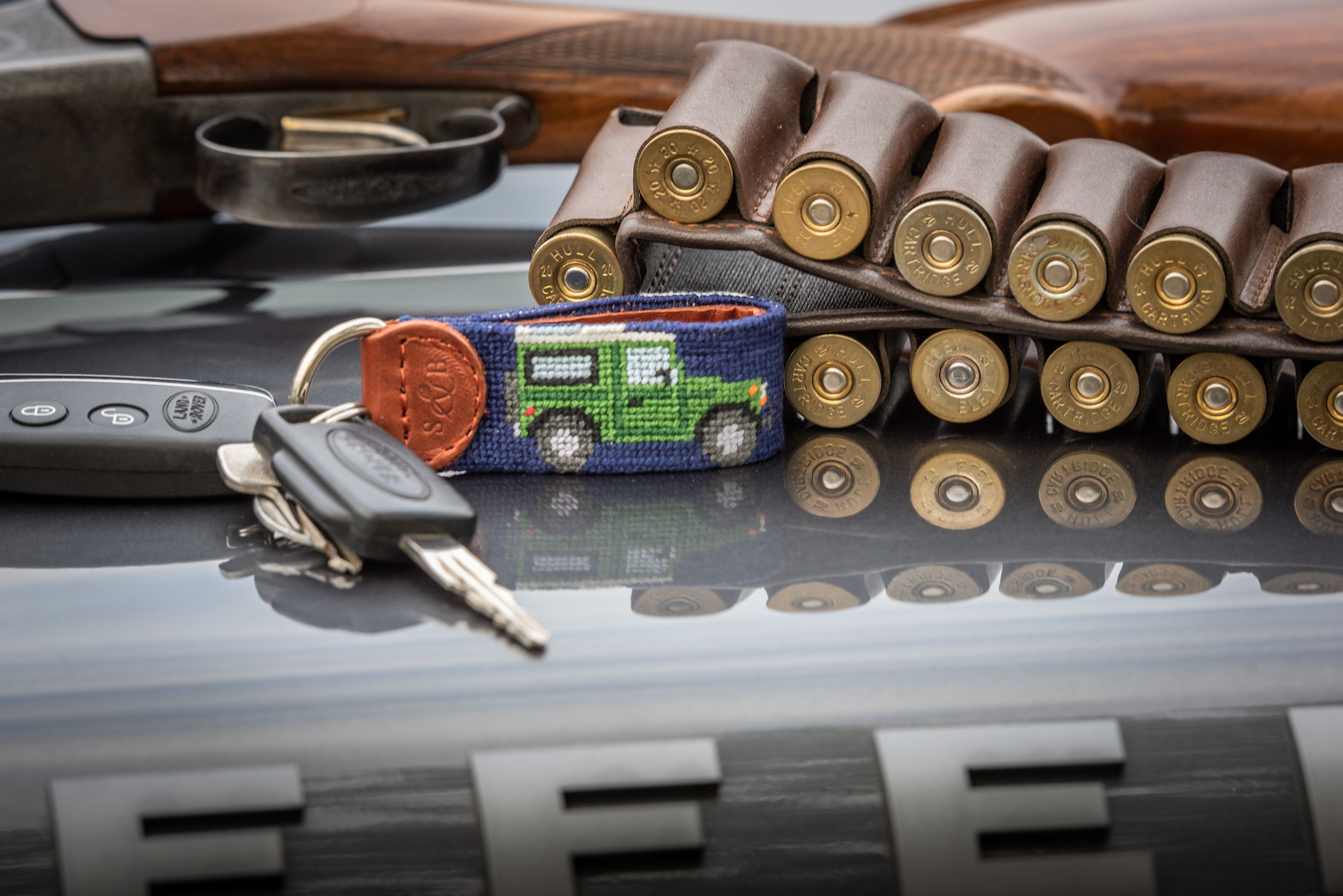 Glaze & Gordon Defender Needlepoint Key Fob