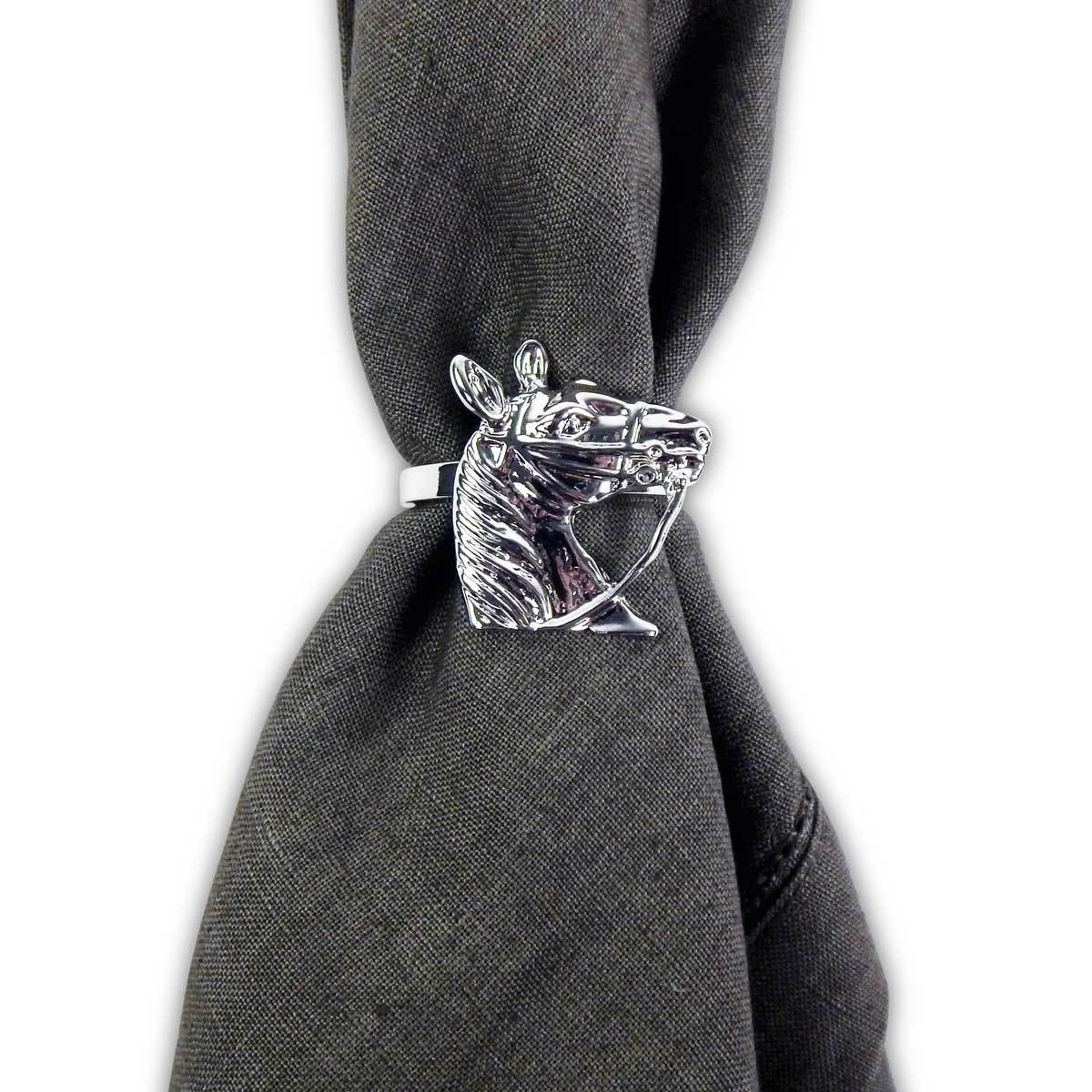 Pomegranate Horse Napkin Rings - Set of 4 – Glaze & Gordon