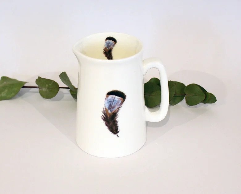 Sophie Botsford Partridge Feather Halfpint Jug – Glaze & Gordon