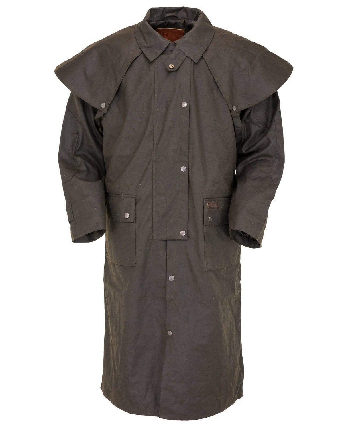 Outback Unisex Long Oilskin Coat - The Low Rider Duster - Brown – Glaze ...